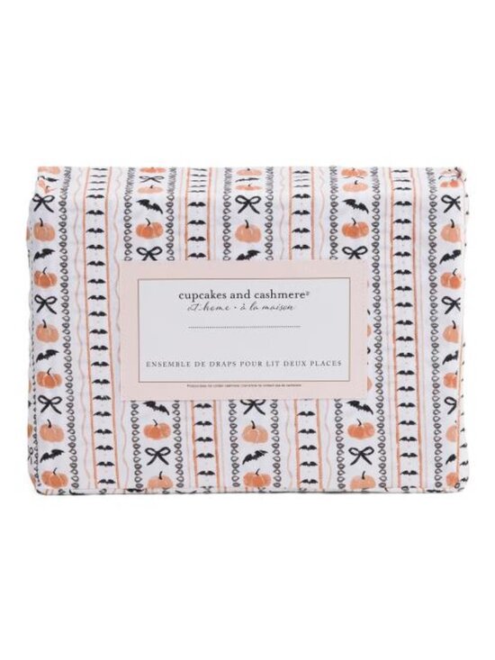cupcakes & cashmere | Bedding | Cupcakes Cashmere Pumpkin Party Striped ...